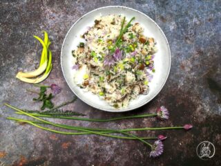 Reis mit Pilzen und Wildkräutern, ein einfaches Rezept – Cook & Soul