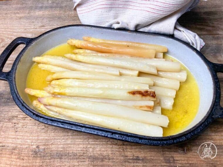 Spargel In Der Pfanne Mit Butter